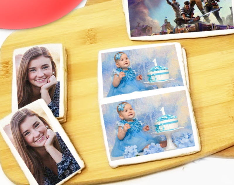 Rectangle Custom Photo Sugar Cookies – Wicked Good Cookies